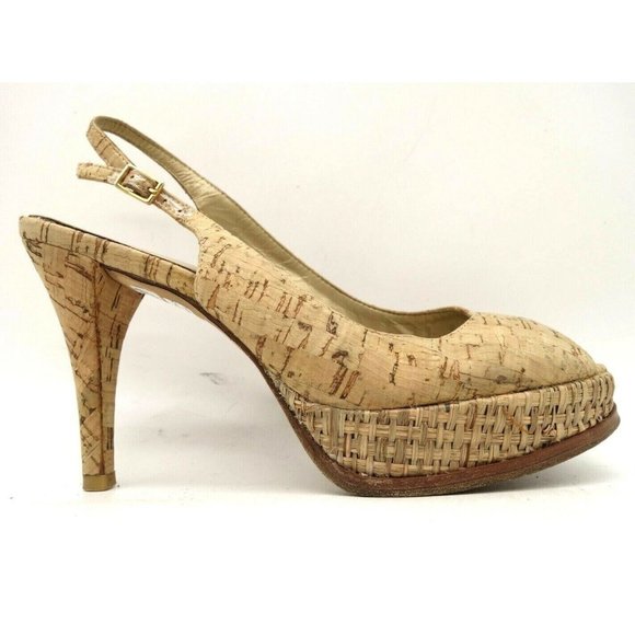 Stuart Weitzman | Shoes | Stuart Weitzman Cork Print Slingback Buckle ...